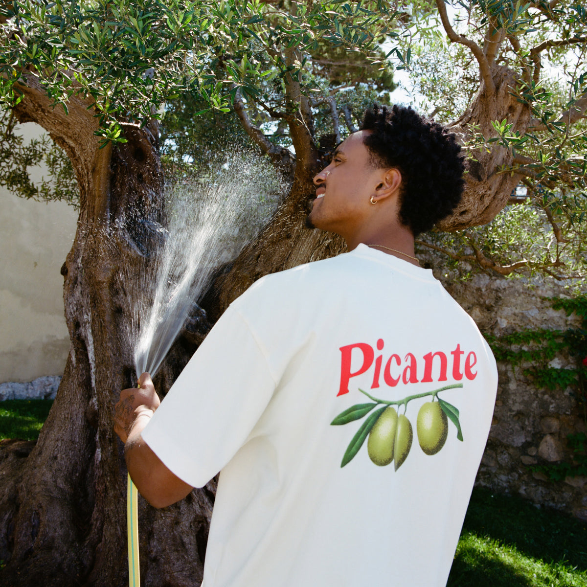 OLIVE T-SHIRT IVORY – PICANTE